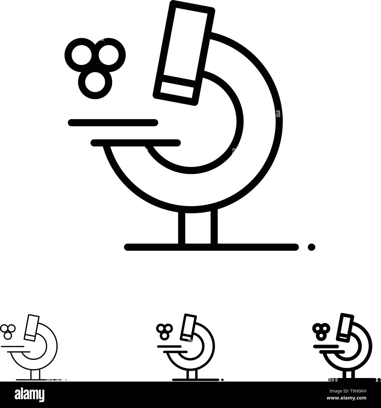 Idea research science illustration Black and White Stock Photos ...