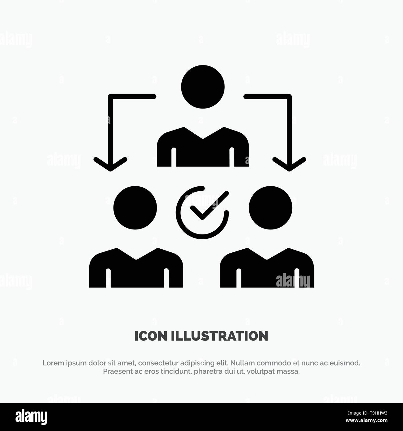 Delegation icon vector vectors hi-res stock photography and images - Alamy