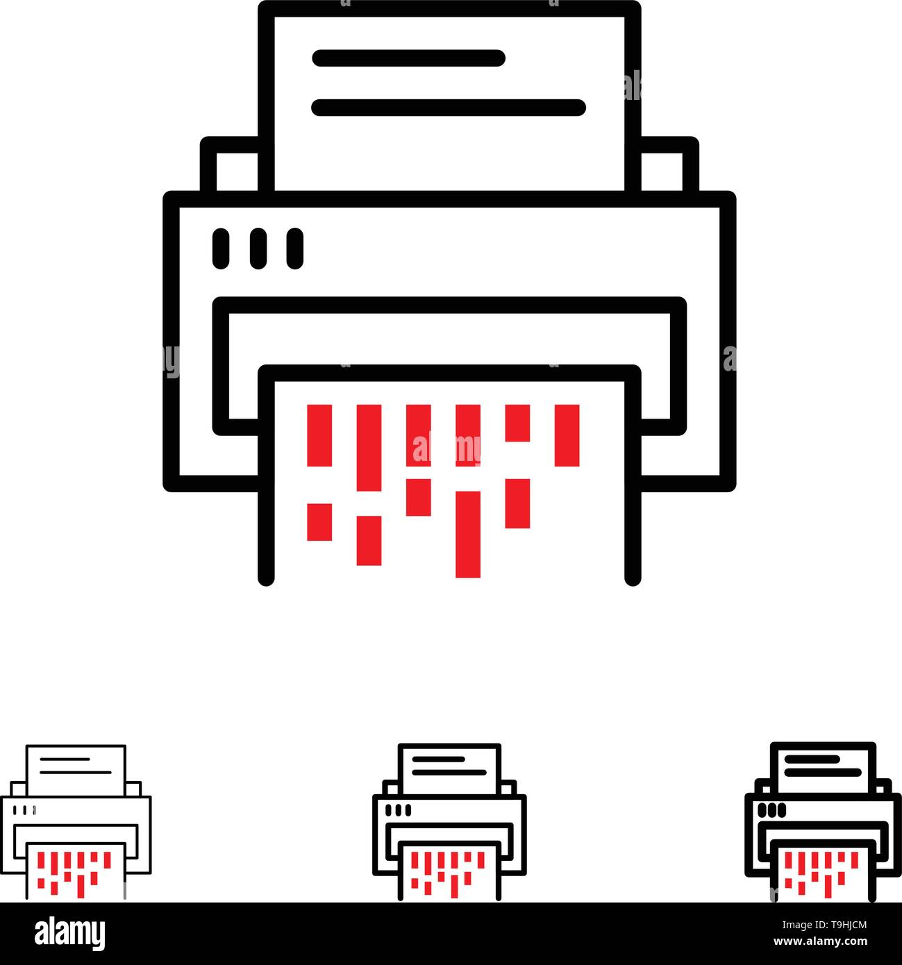 Confidential Data Delete Document File Information Shredder Bold
