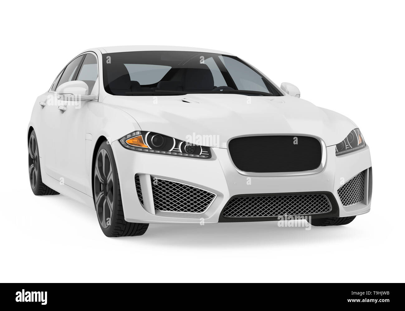 Sedan Car Isolated Stock Photo - Alamy