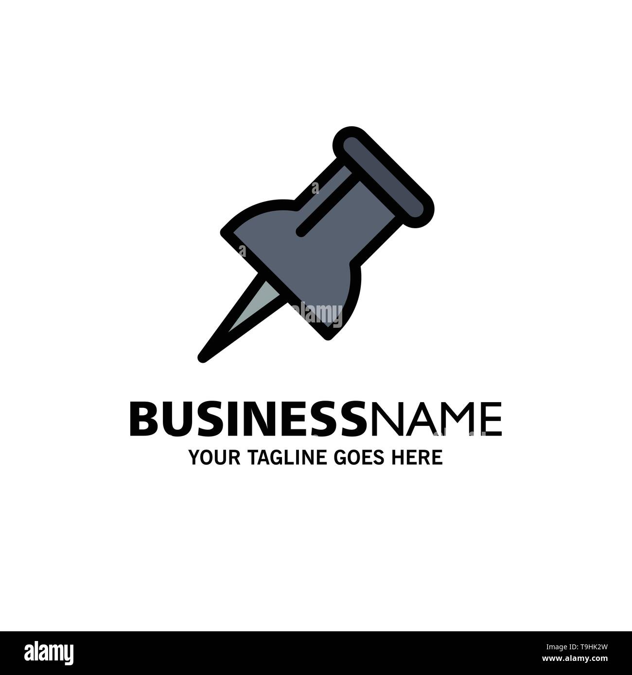 Pin business logo Stock Vector Images - Alamy