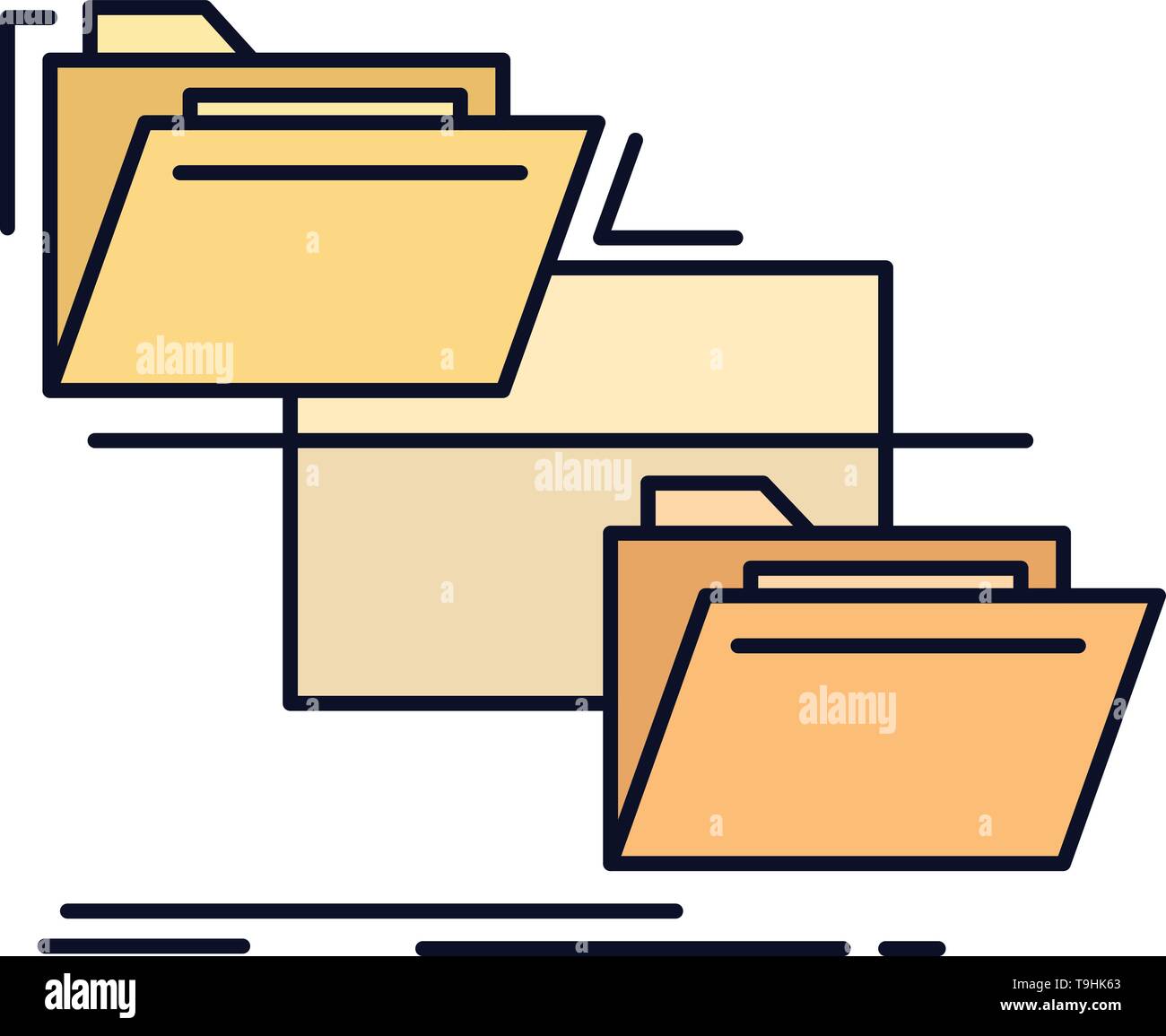 Download file folder icon 3d Stock Vector Images - Alamy
