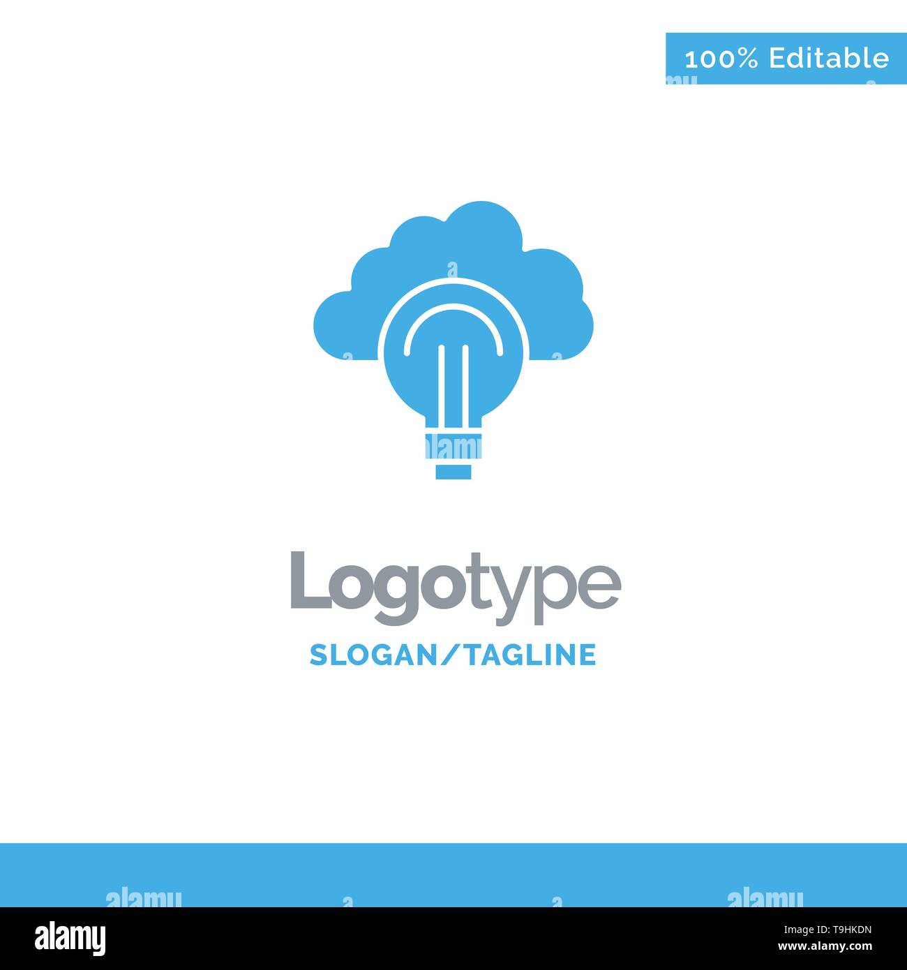 Idea, Light, Bulb, Focus, Success Blue Solid Logo Template. Place for ... Idea, Light, Bulb, Focus, Success Blue Solid Logo Template. Place for ...