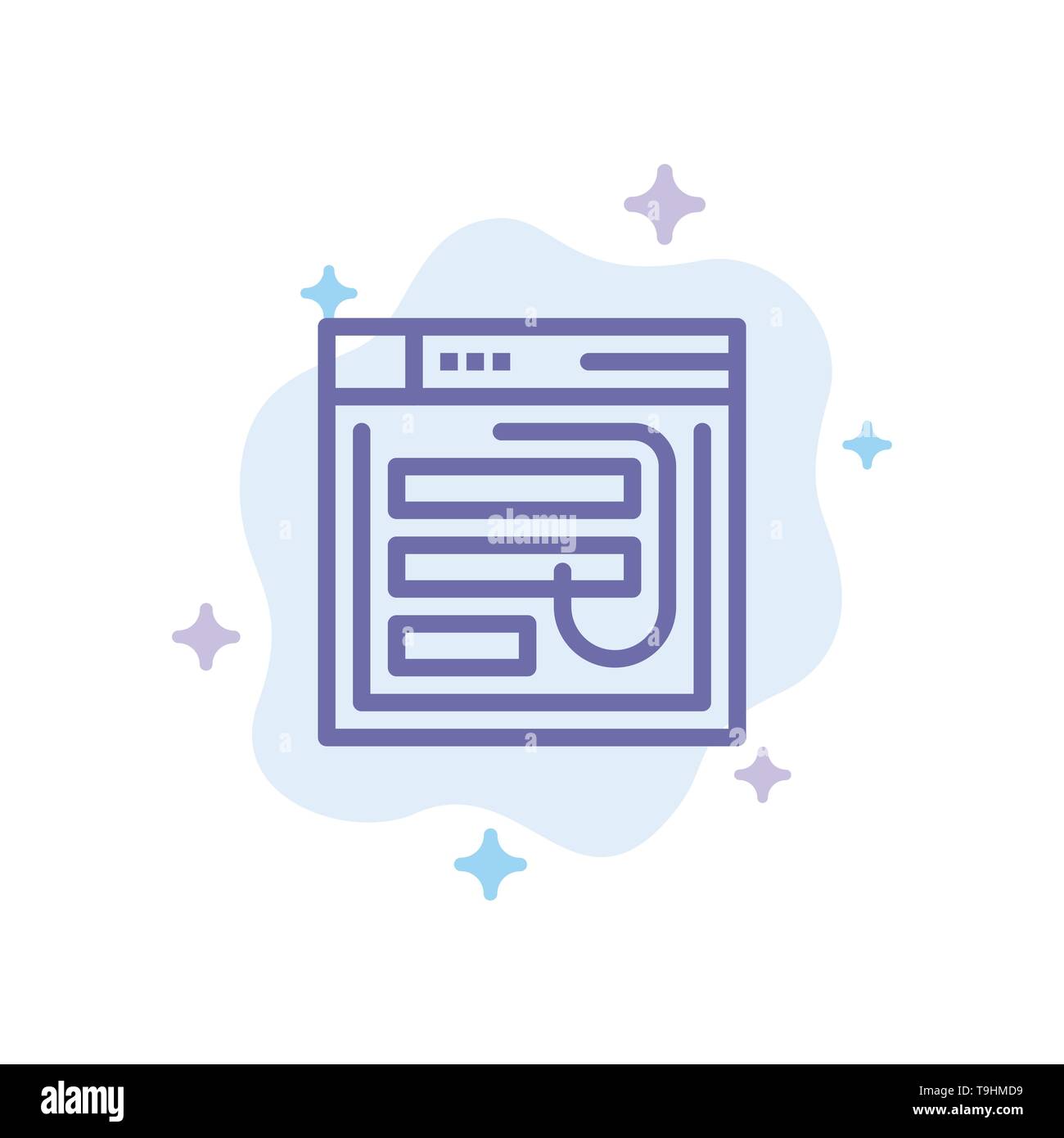 Email, Hack, Internet, Password, Phishing, Web, Website Blue Icon on ...