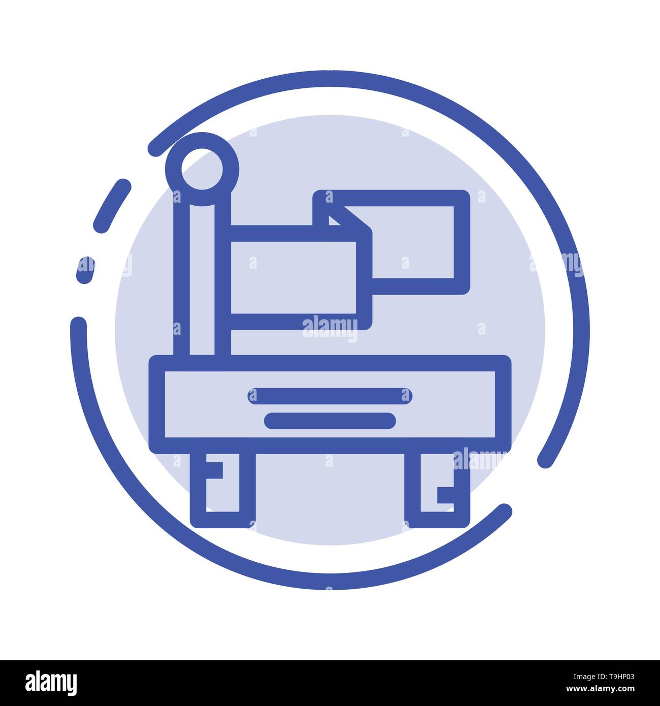 Blue flag beach Stock Vector Images - Alamy