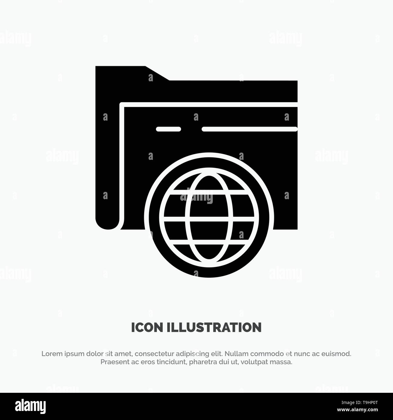 Computer folder with blank documents Stock Vector Images - Alamy