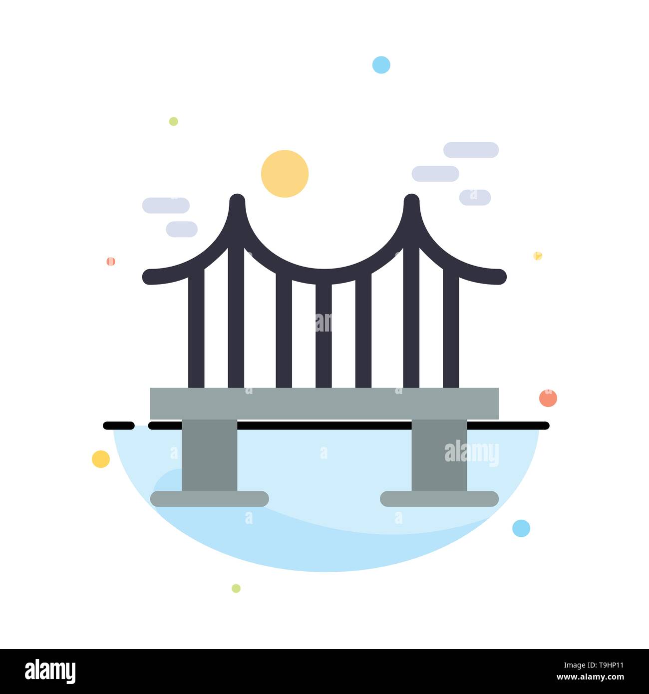 Steel bridge structure Stock Vector Images - Alamy