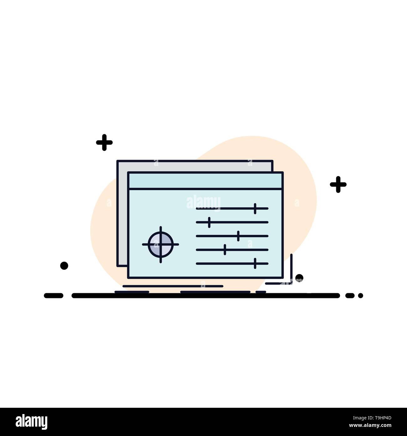 File Object Processing Settings Software Flat Color Icon Vector Stock Vector Image And Art Alamy