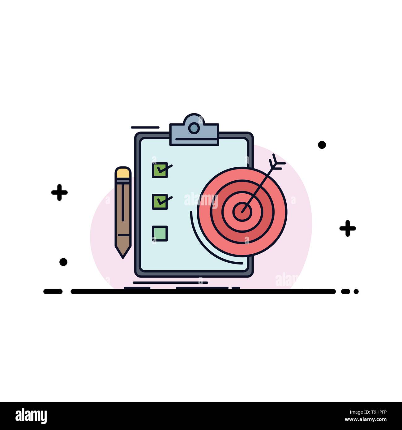 Earning target Stock Vector Images - Alamy