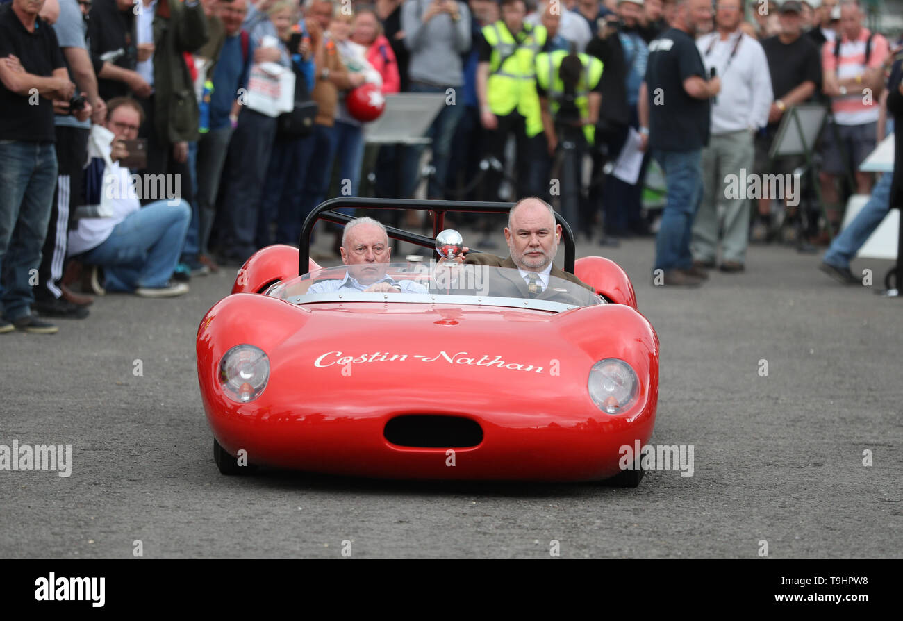 Roger Nathan (left), co-creator and racing driver of the Costin-Nathan ...