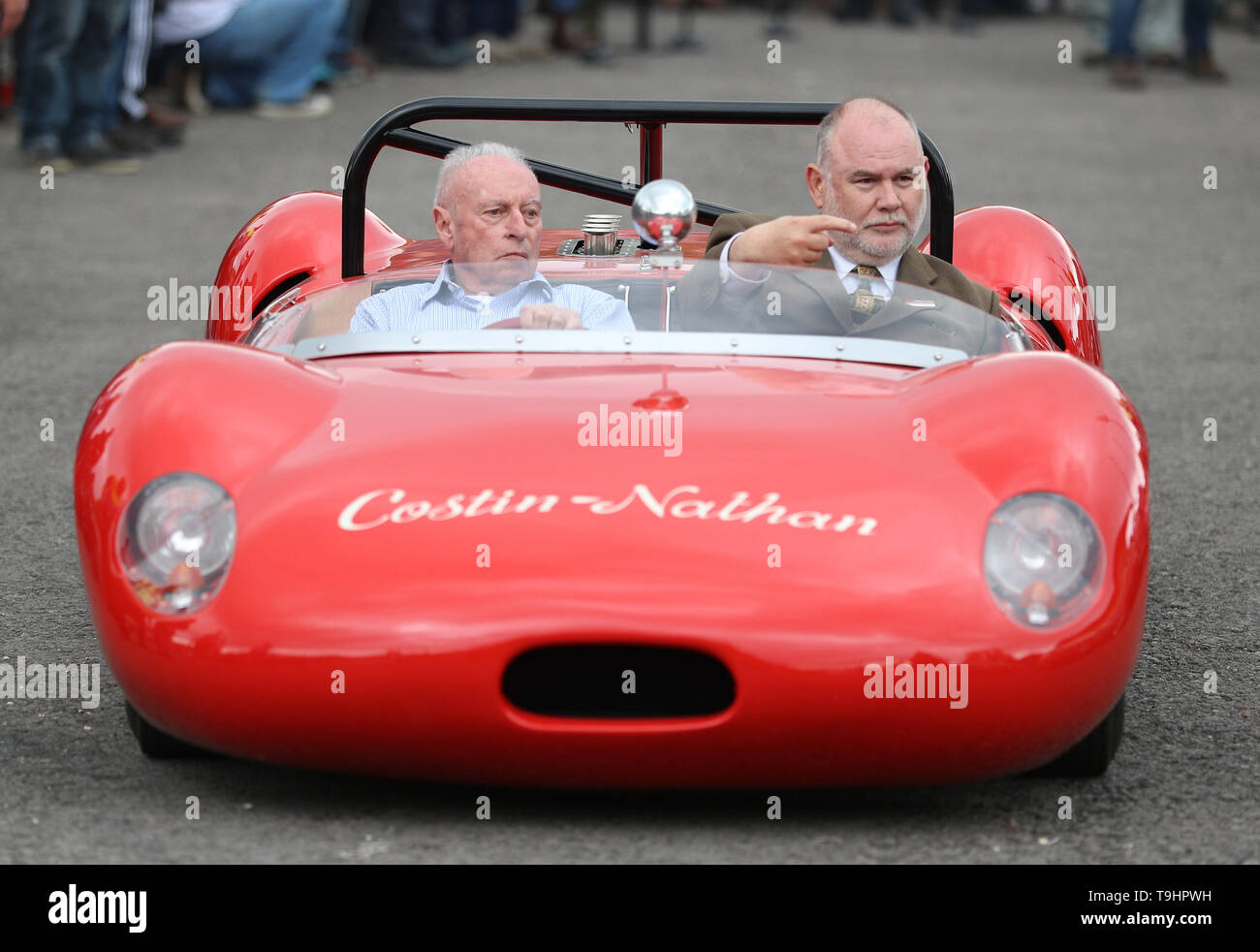 Roger Nathan (left), co-creator and racing driver of the Costin-Nathan ...