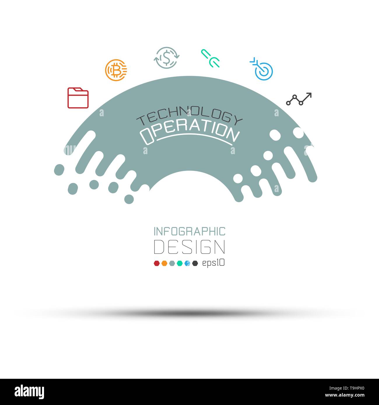 Business circle labels shape infographic groups bar Stock Vector Image ...