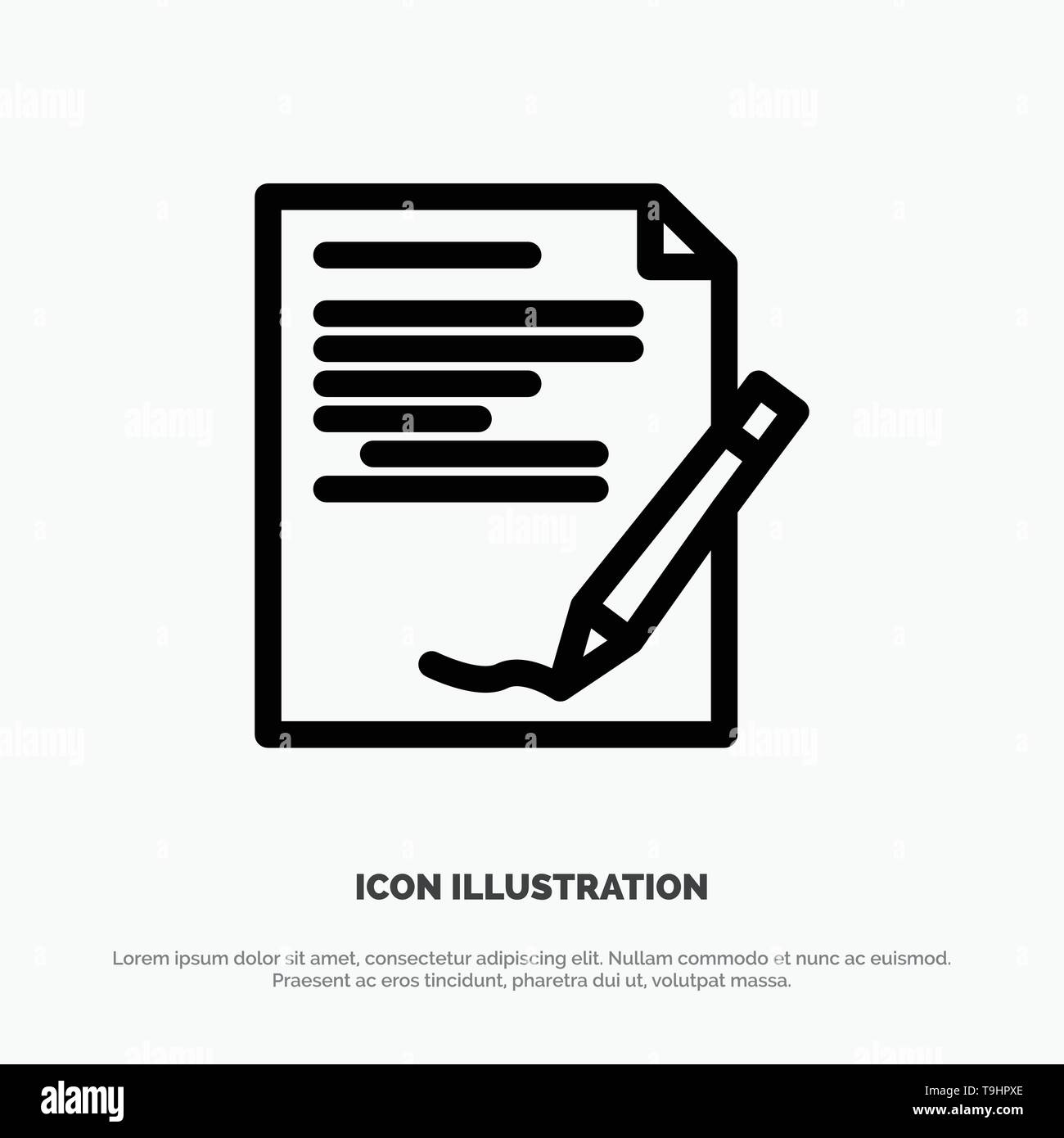 Agreement paper Stock Vector Images - Alamy