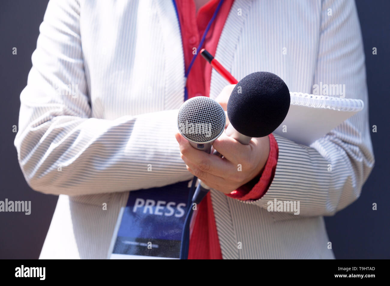 Reporter Taking Notes High Resolution Stock Photography and Images - Alamy