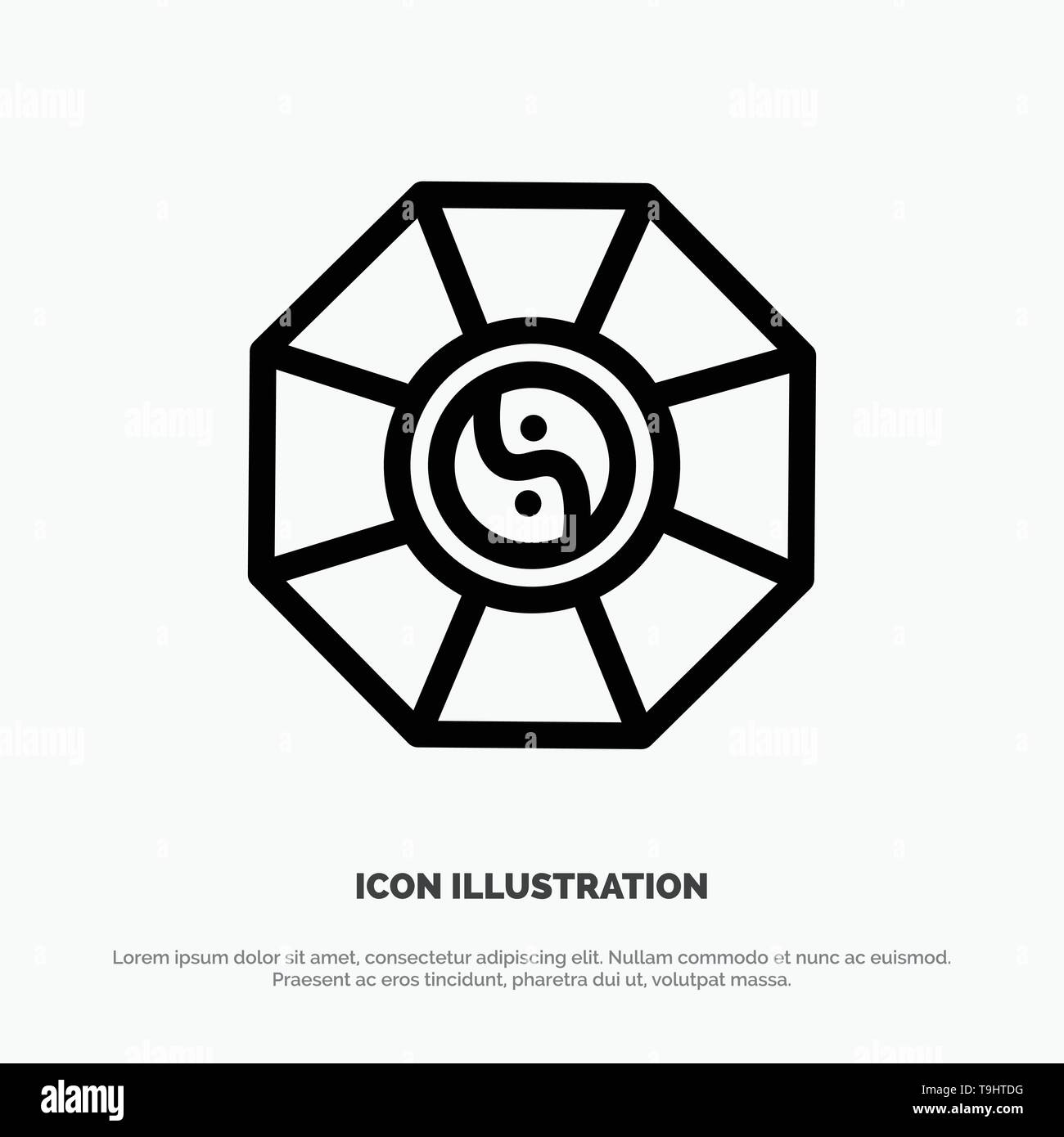 Fengshui vector vectors hi-res stock photography and images - Alamy