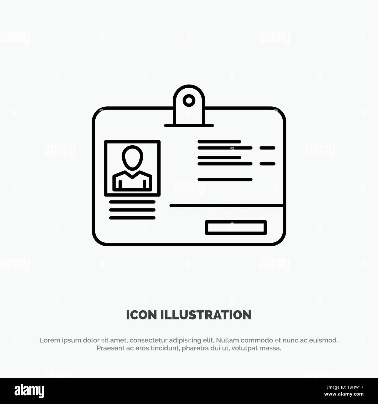 National id card Stock Vector Images - Alamy