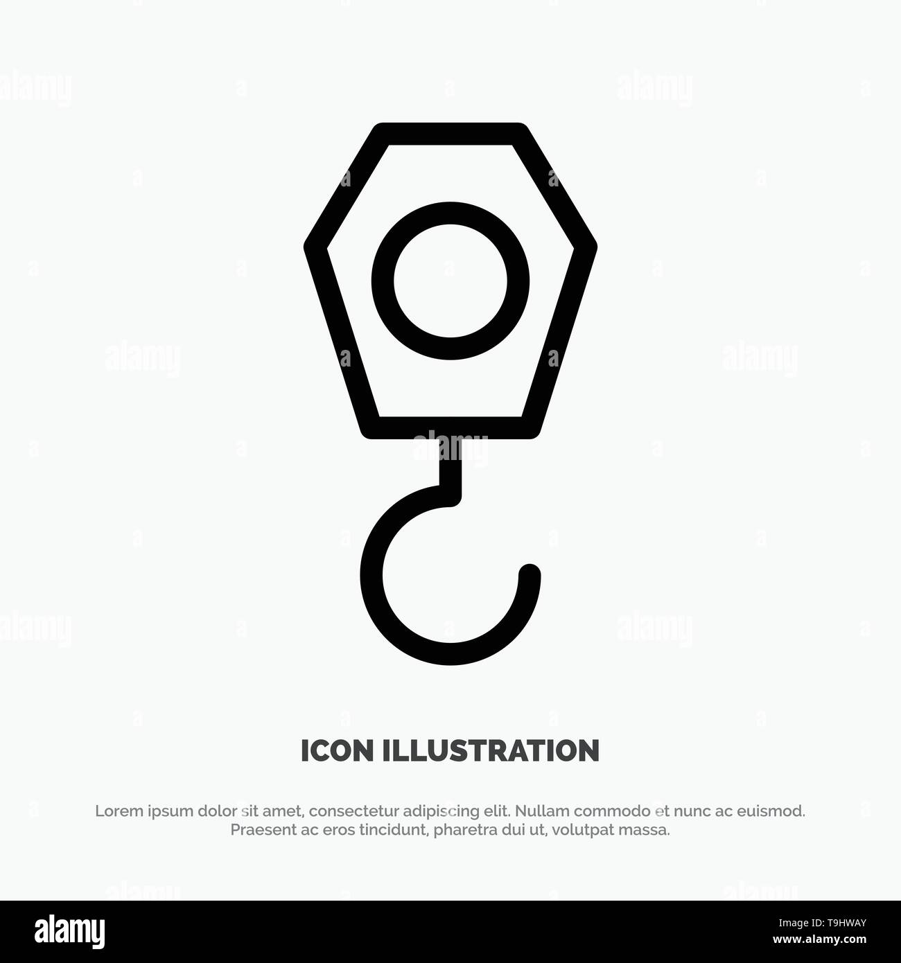 Hoist vector vectors hi-res stock photography and images - Alamy