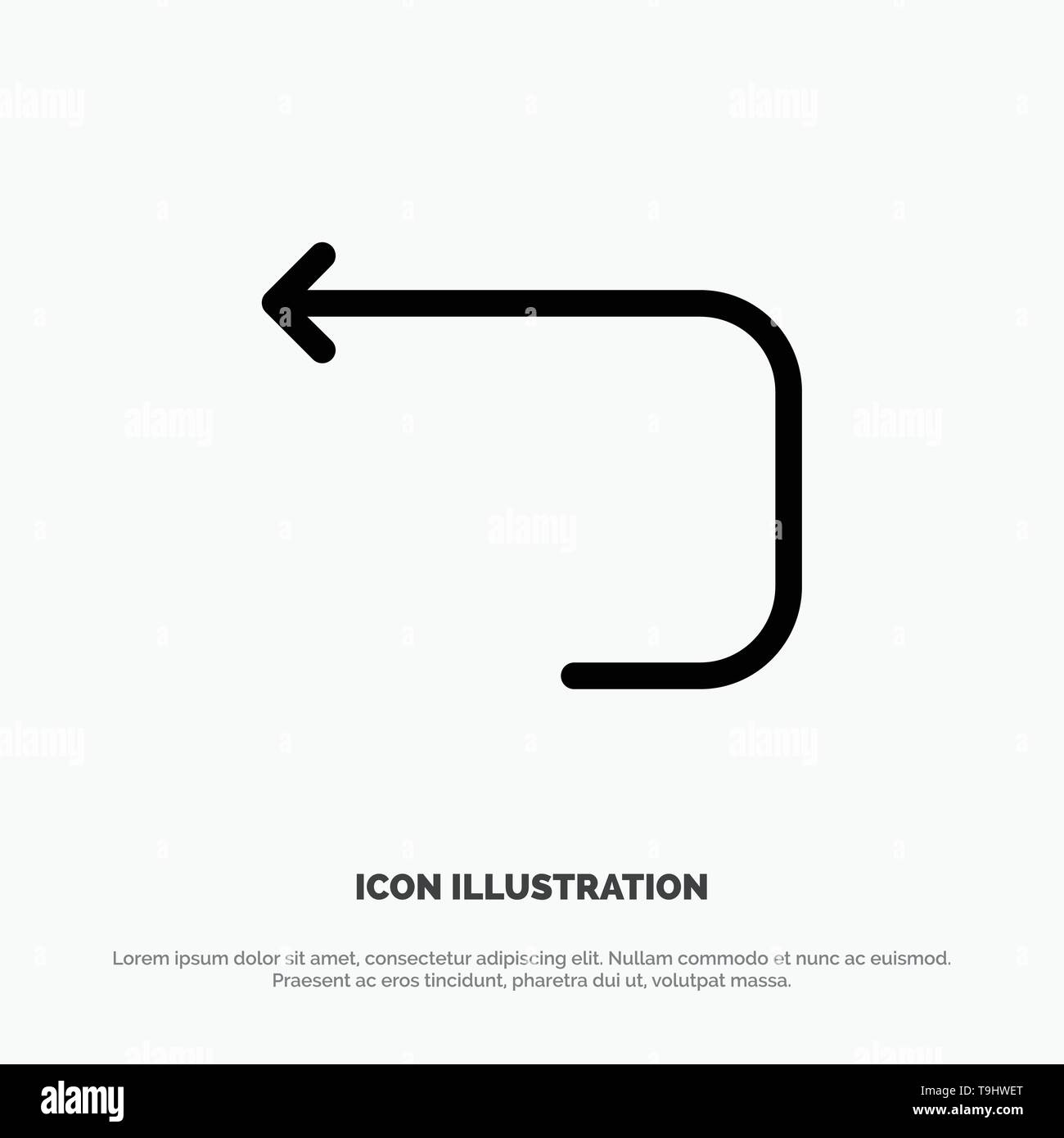 Loop right arrow Stock Vector Images - Alamy