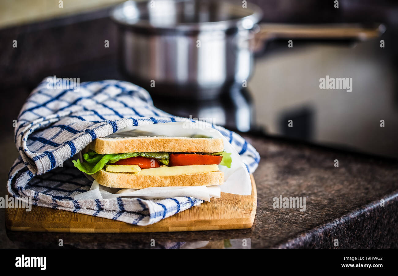 Sandwich wrapped in cloth hi-res stock photography and images - Alamy