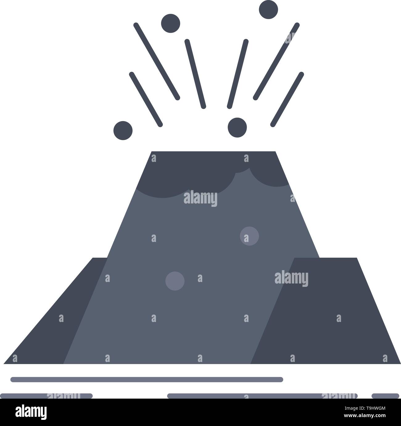 Volcano eruption vector vectors hi-res stock photography and images - Alamy