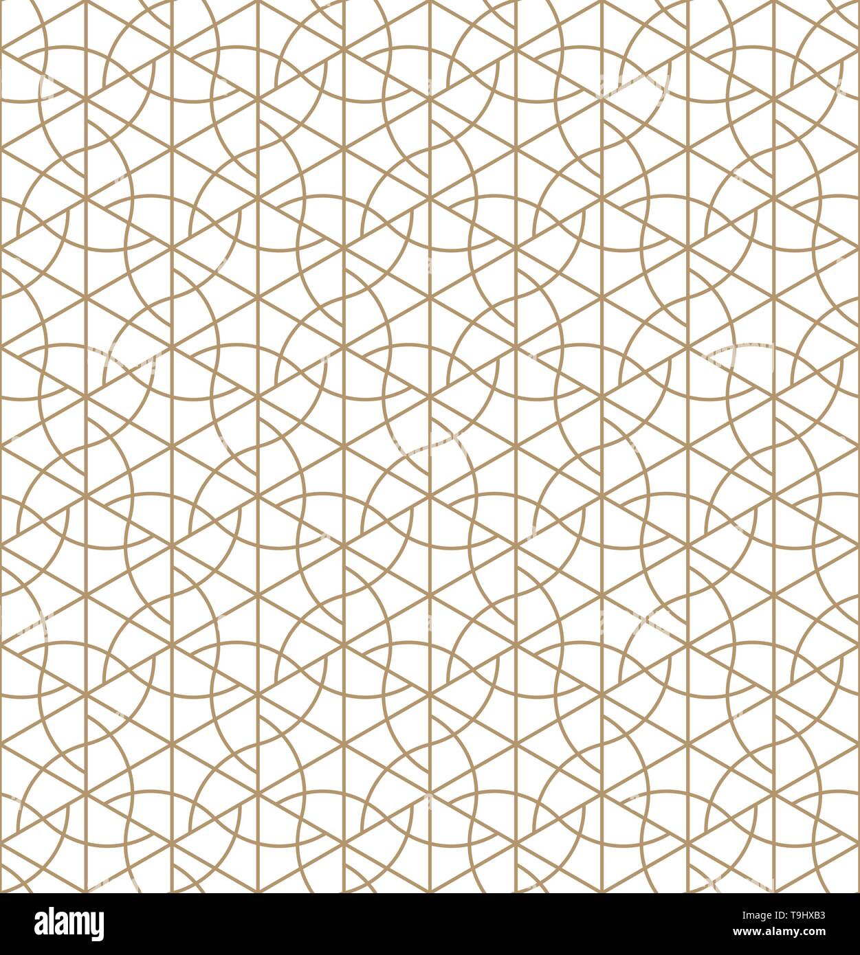 Seamless geometric pattern inspired by Japanese Kumiko ornament.For ...