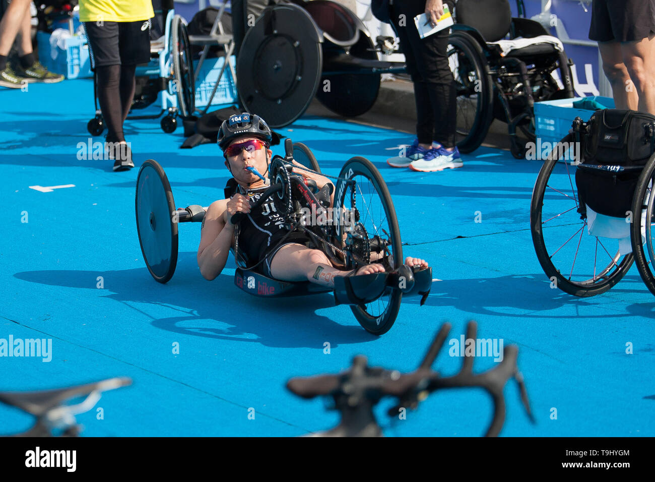 Yokohama, Japan. 18th May, 2019. 2019 ITU World Triathlon, World ...