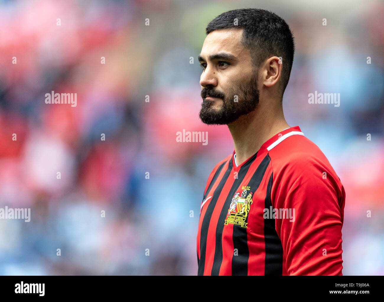 London, UK. 18th May, 2019. Ilkay Gundogan of Manchester City during ...
