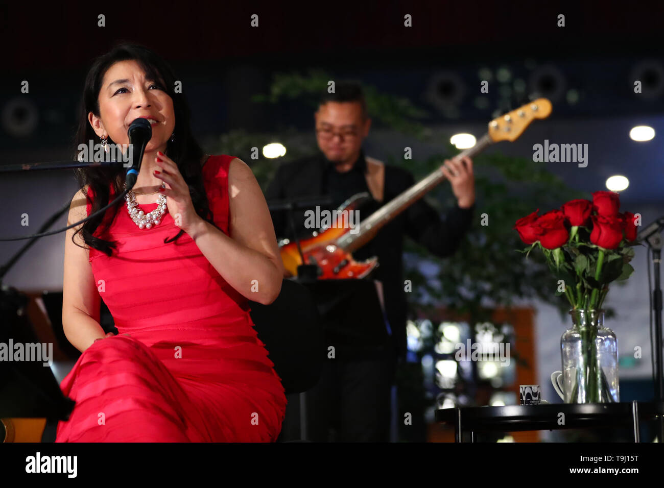 Beijing, China. 18th May, 2019. Singer Lisa Ono makes her debut during ...