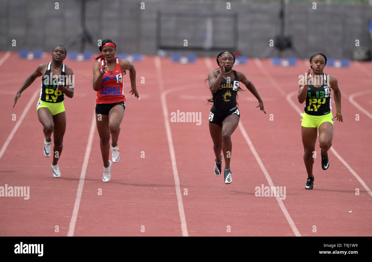 Torrance, USA. 18th May, 2019. De'Anna Nowling of Calabasas ((third ...