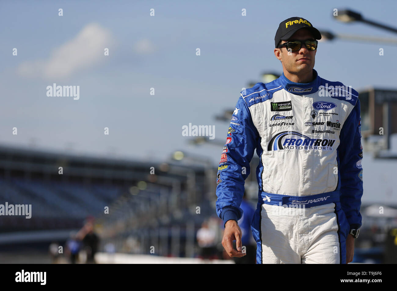 Concord, North Carolina, USA. 18th May, 2019. David Ragan (38) gets ...