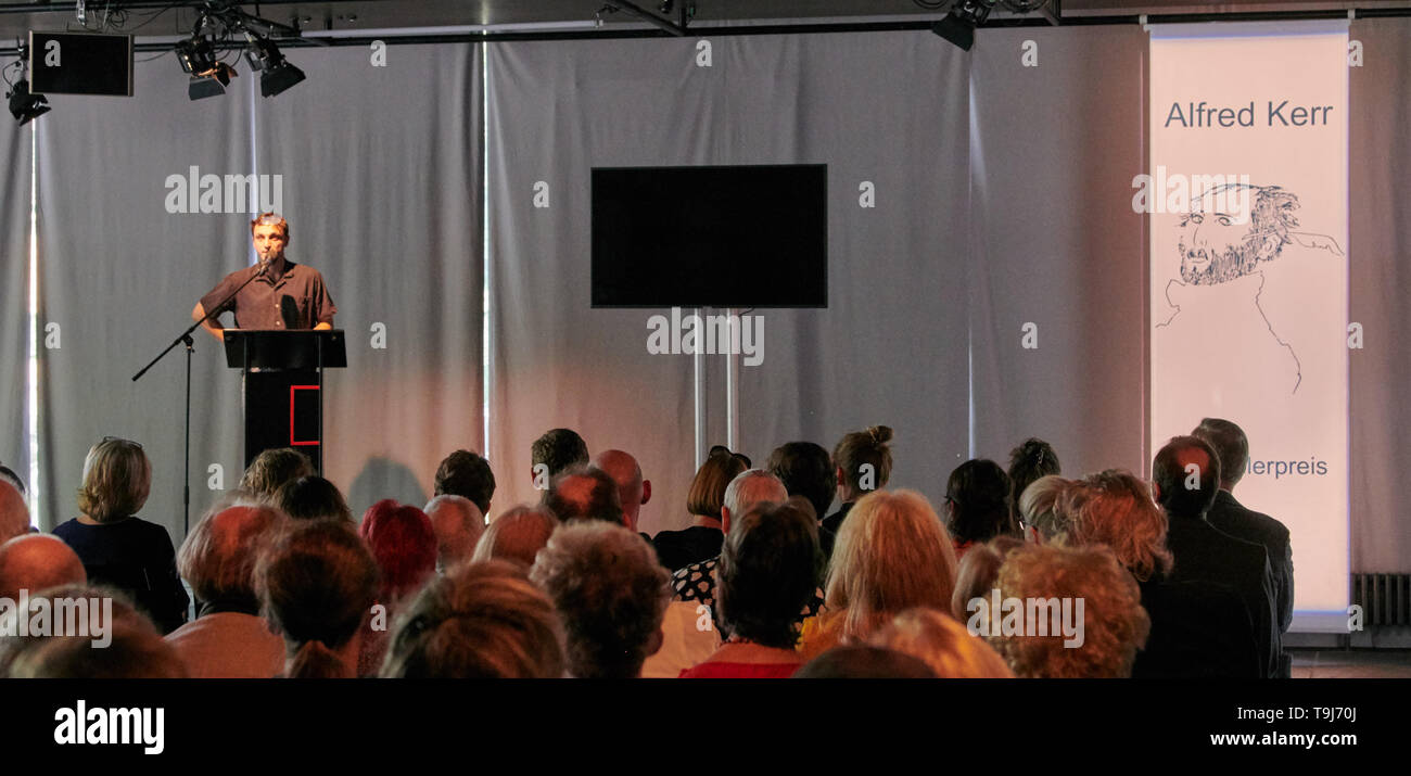 Berlin, Germany. 19th May, 2019. Franz Rogowski, German actor, gives ...