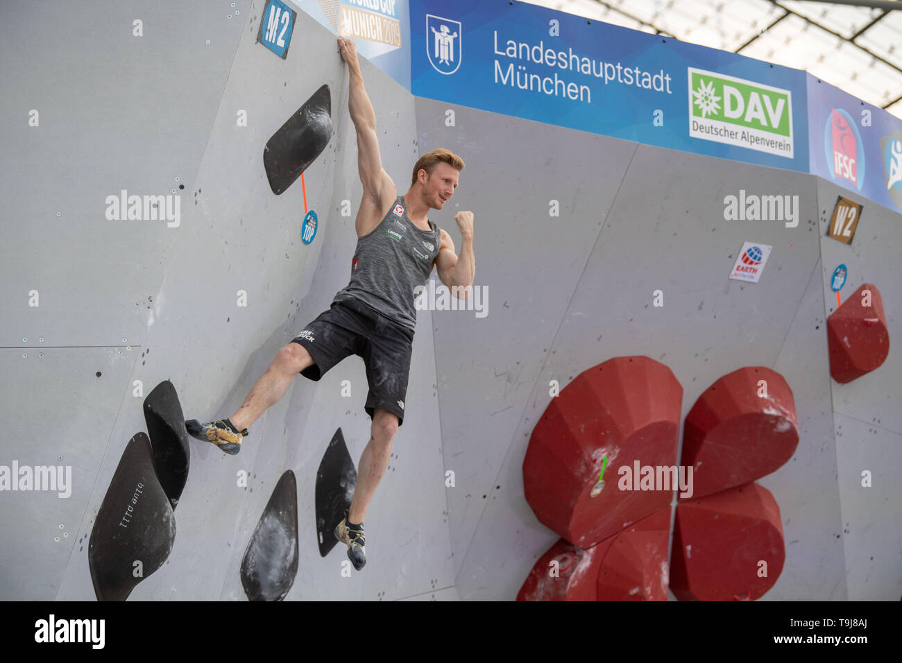 Munich, Germany. 19th May, 2019. Sports climbing: World Cup in ...