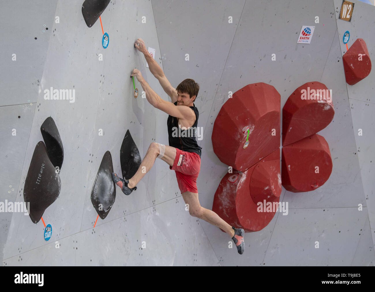 Boulder world cup in the olympic stadium munich hi-res stock ...