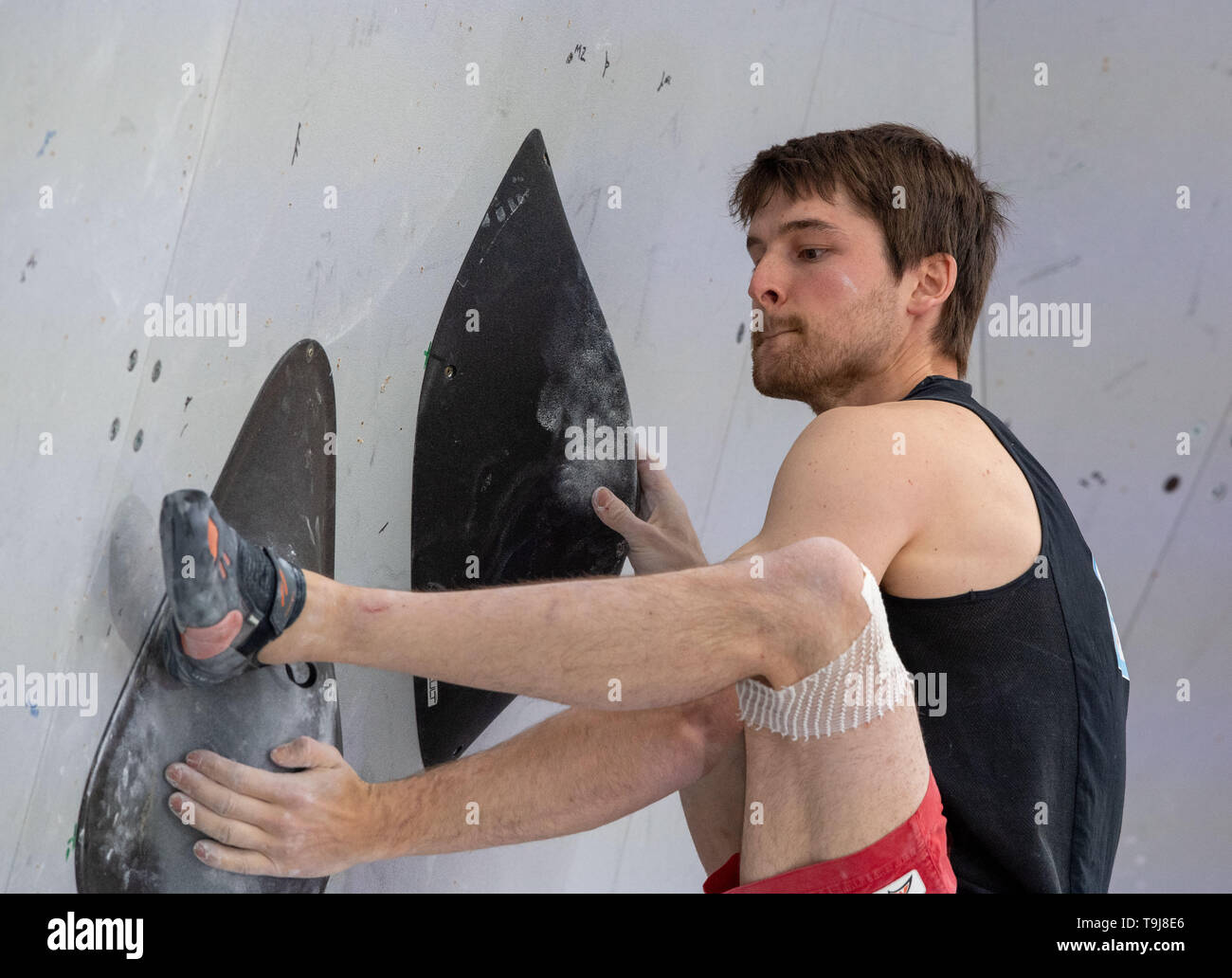 Boulder world cup in the olympic stadium munich hi-res stock ...