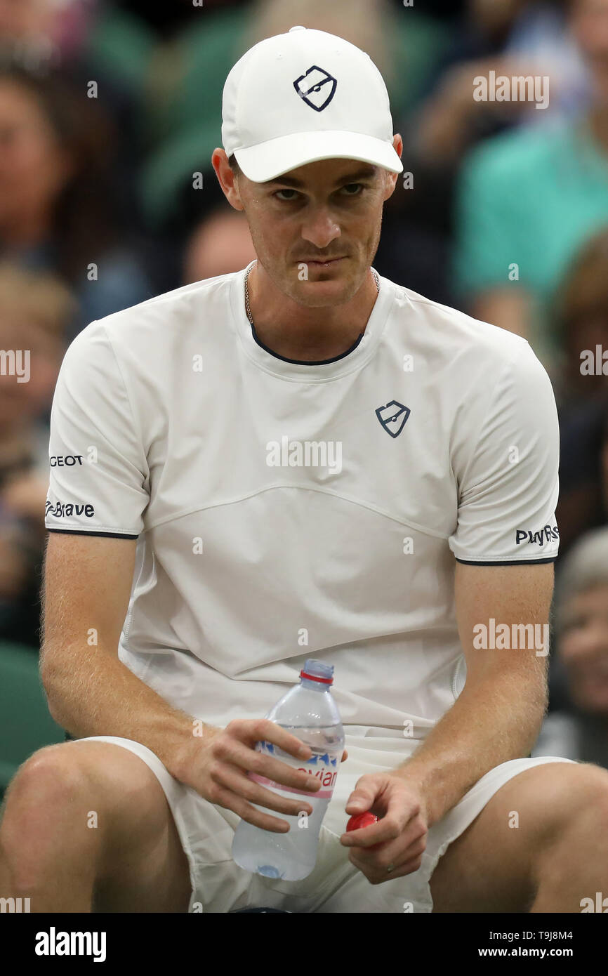 London, UK. 19th May 2019. Wimbledon Tennis Players Day; Jamie Murray ...
