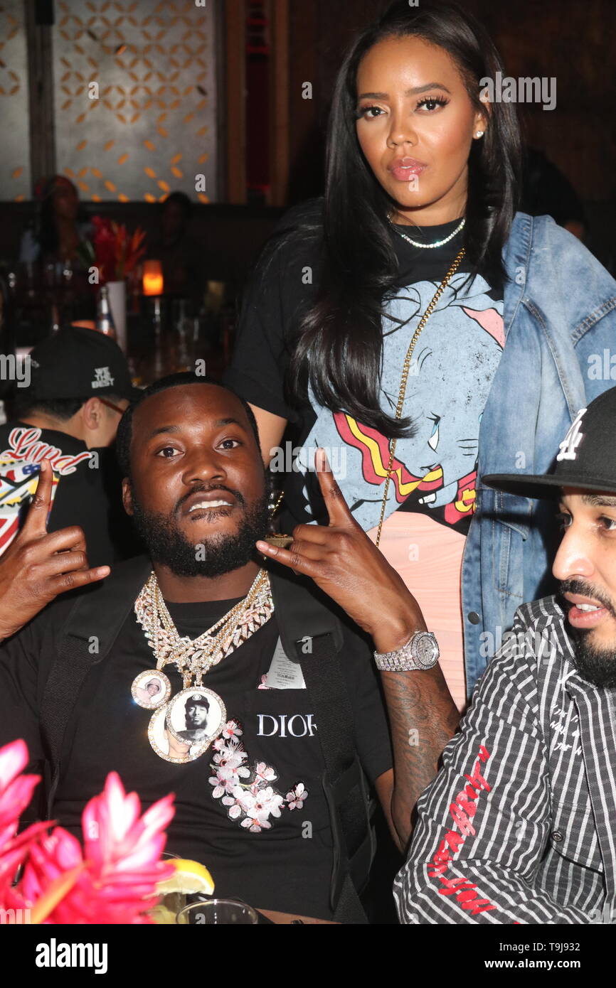 New York, NY, USA. 18th May, 2019. Meek Mill & Angela Yee attend DJ ...