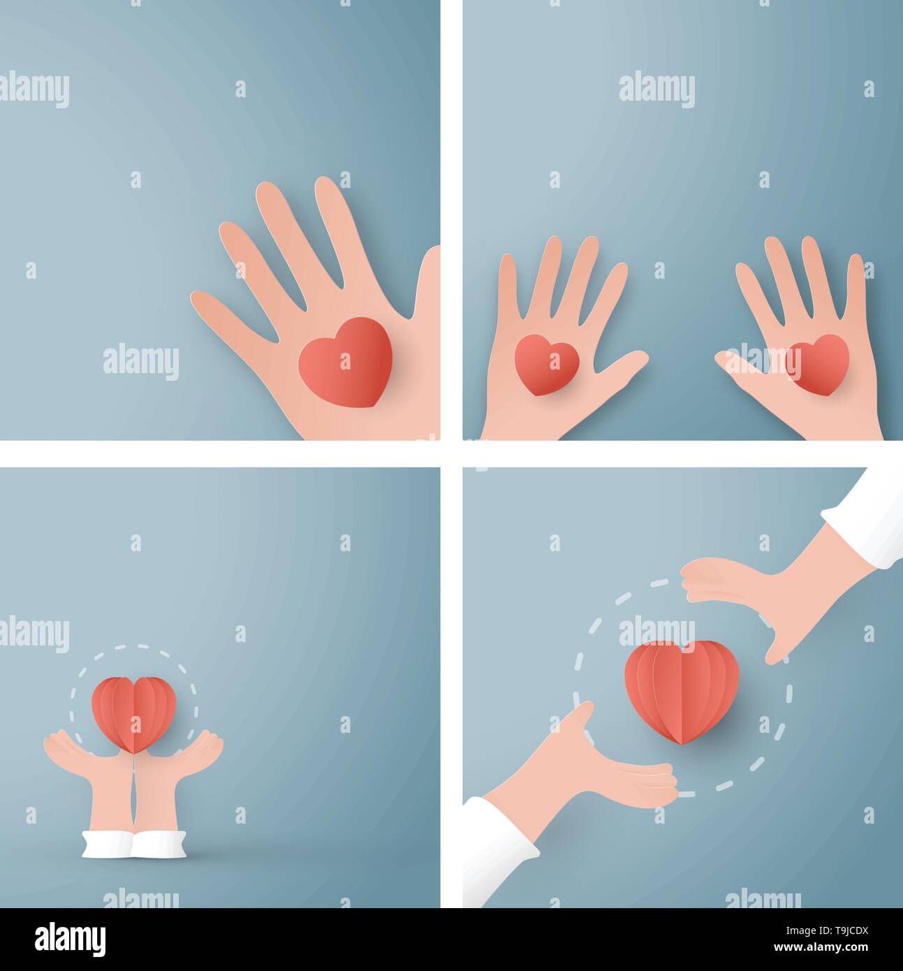 Vector illustration in concept of health insurance. Template element ...