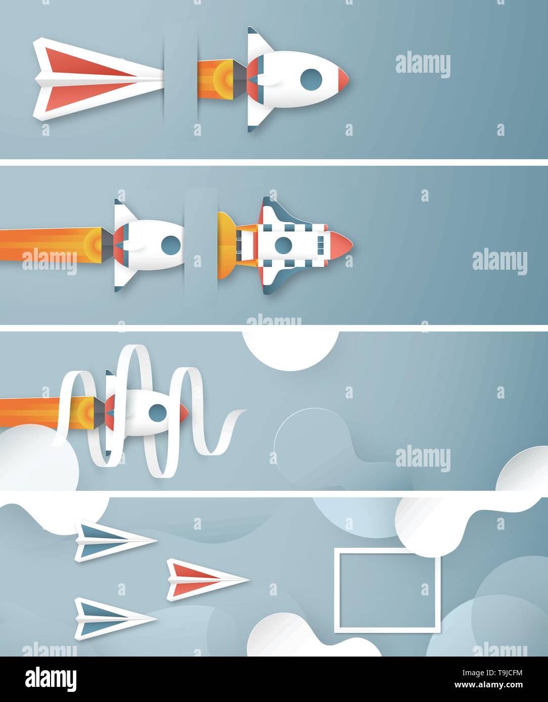 Blue sky minimalism Stock Vector Images - Alamy