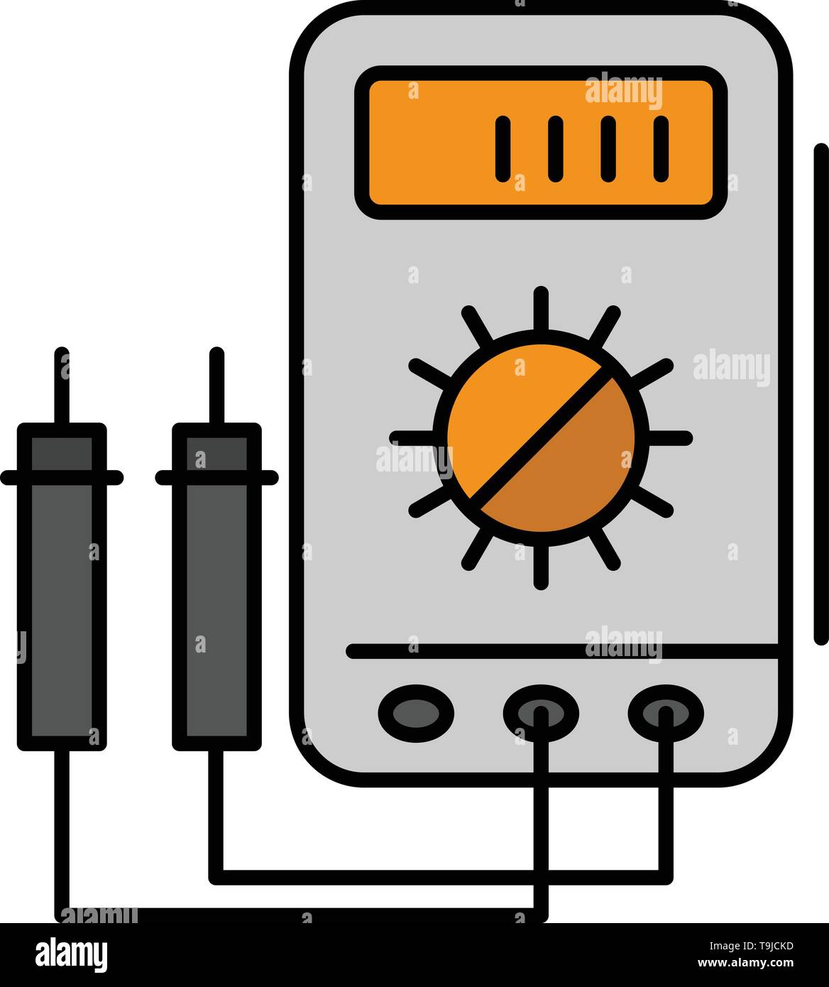 Digital multimeter vector illustration isolated hi-res stock ...