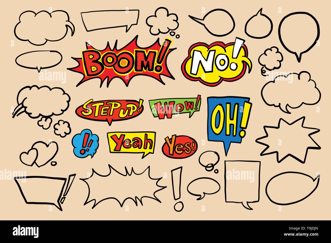 Comic Bubbles High Resolution Stock Photography and Images - Alamy