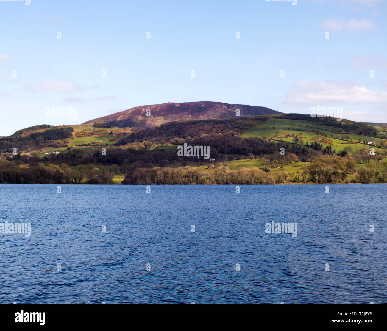 Picture of Lough Derg with a view to Arra Mountains in County Tipperary ...