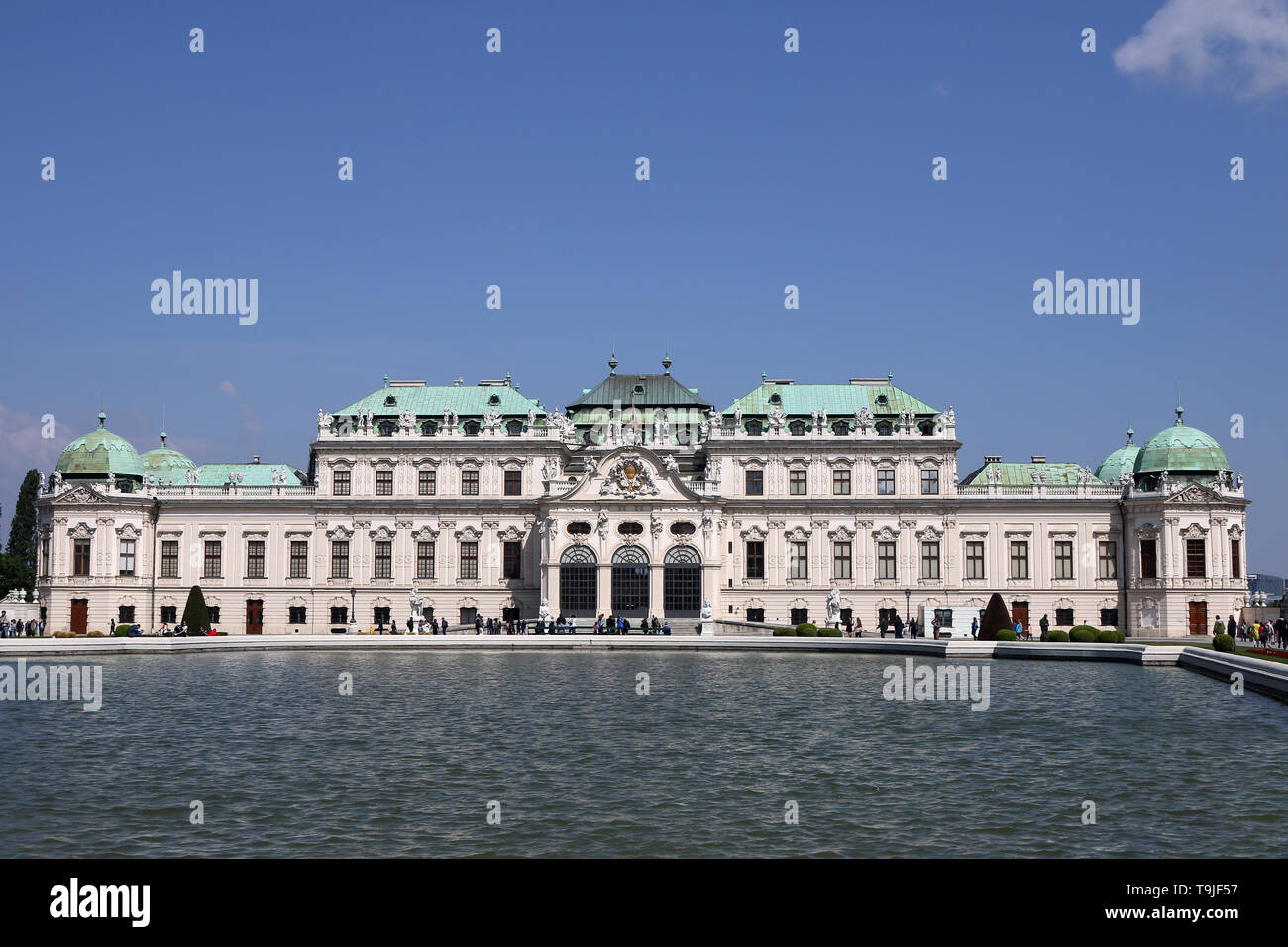 Belvedere Palace in Vienna landmark Austria Stock Photo - Alamy