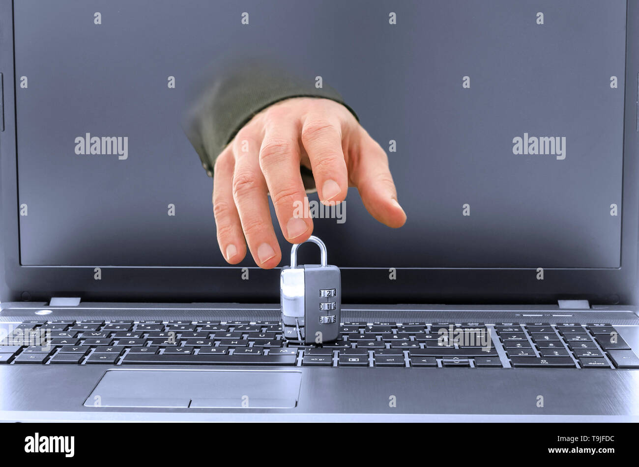 Hacker hand hi-res stock photography and images - Alamy