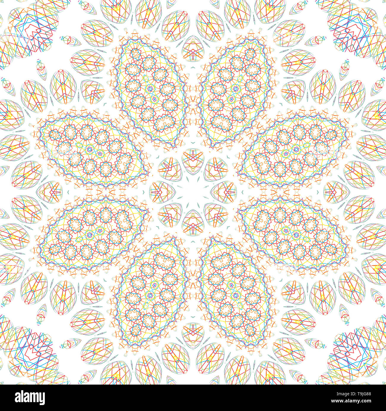 Abstract background with shapes of thin color lines Stock Photo - Alamy