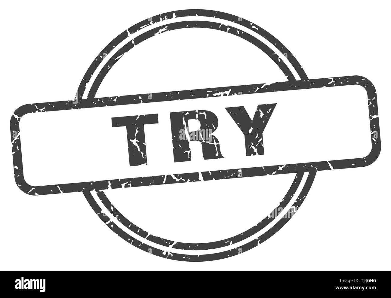 try vintage stamp. try sign Stock Vector Image & Art - Alamy