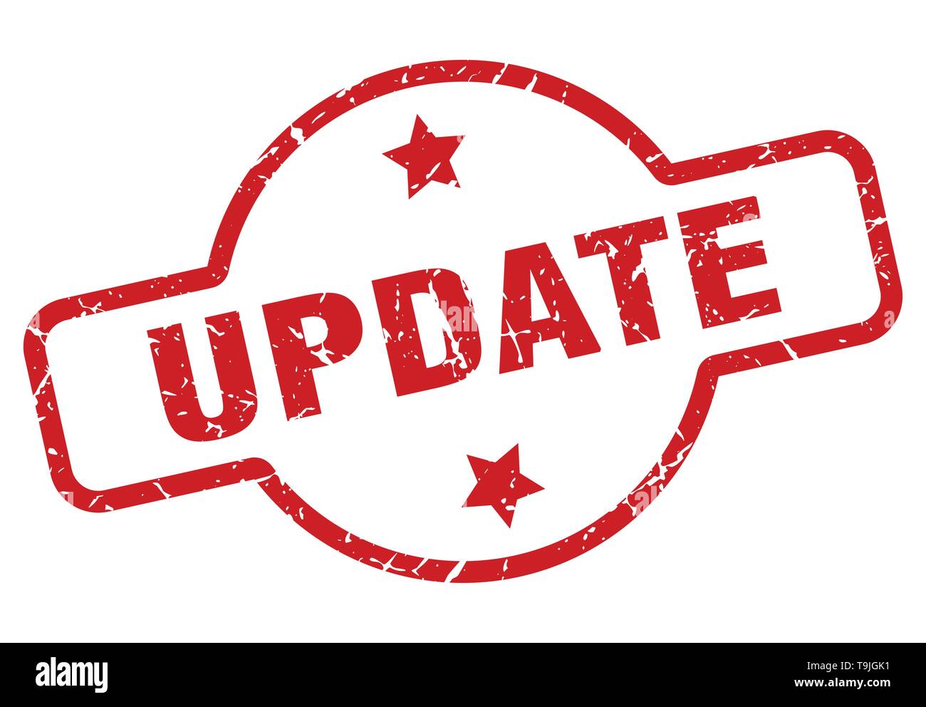 update stamp isolated on white Stock Vector Image & Art - Alamy