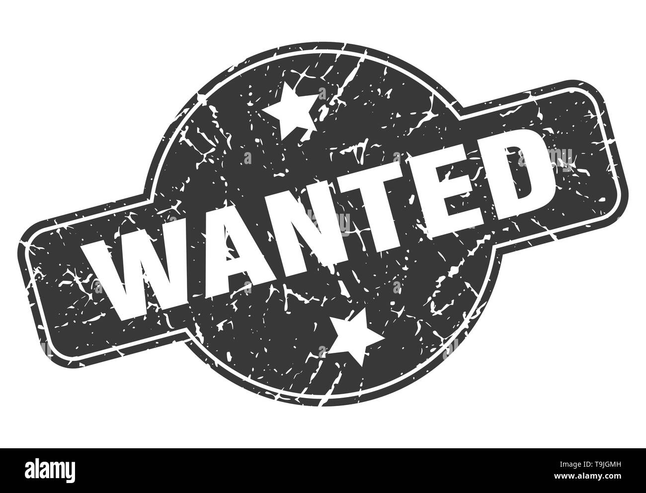 Wanted stamp vector Black and White Stock Photos & Images - Alamy