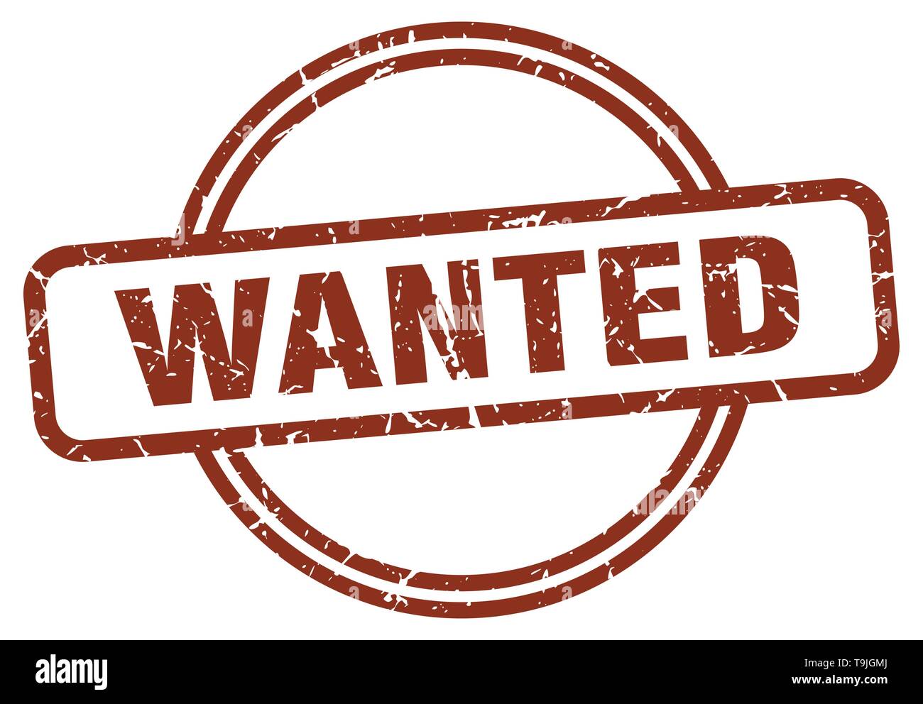 wanted stamp isolated on white Stock Vector Image & Art - Alamy