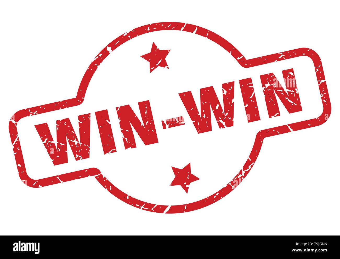 win-win stamp isolated on white Stock Vector Image & Art - Alamy