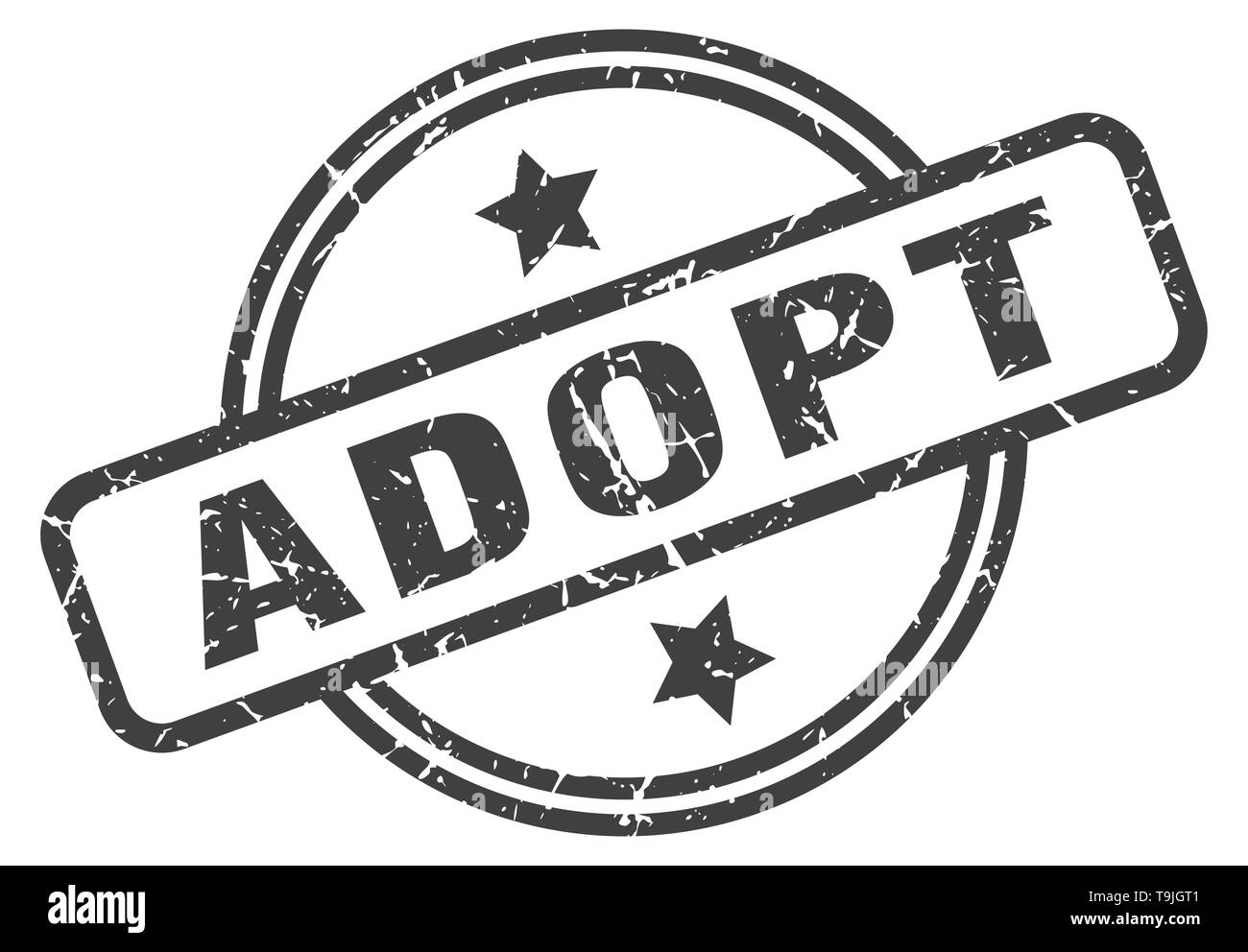 adopt stamp isolated on white Stock Vector Image & Art - Alamy